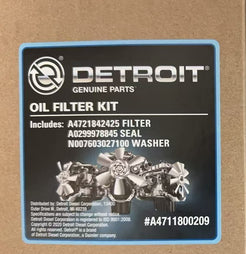 Detroit Diesel OIL FILTER KIT, DDE A4711800209 Genuine OEM Oil Filter ...