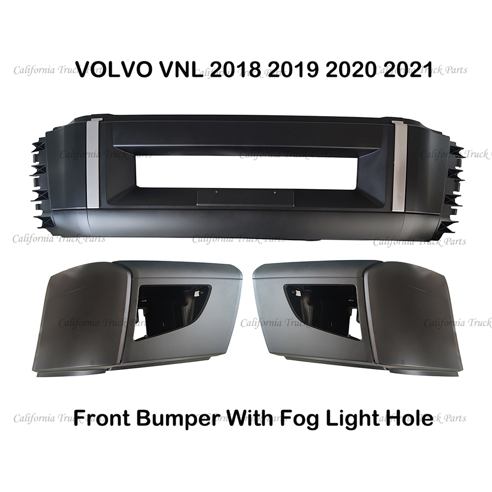 Volvo VNL Complete Front Bumper With Fog Lamp Hole 2018 2019 2020 2021 ...