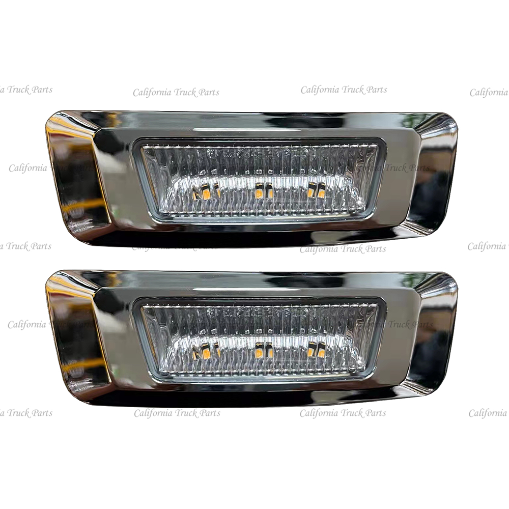 Kenworth T680 / T880 / W990 &Peterbilt 567 Side Marker Lamp W/ 3 Amber ...