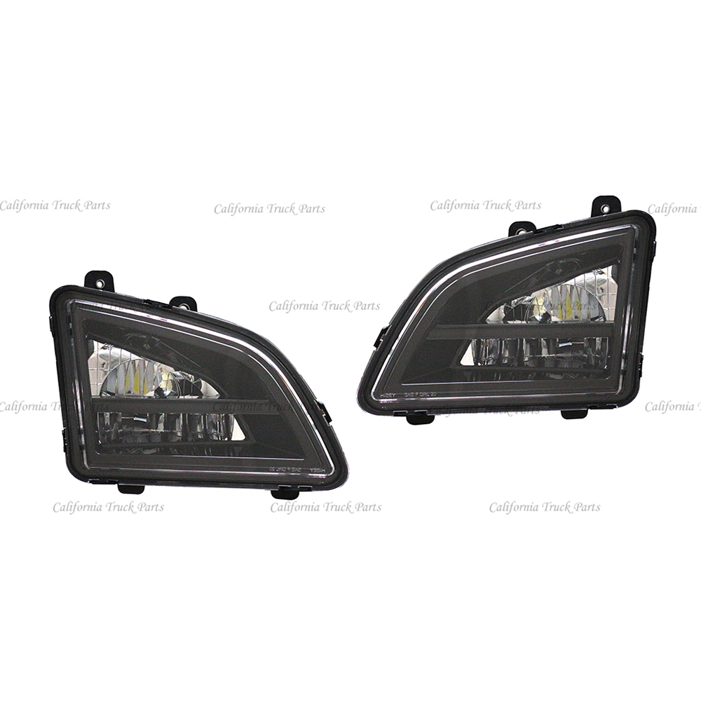 Volvo VNL Fog Light Full LED Fog Lamps Chrome Housing Pair 2018+ – East ...