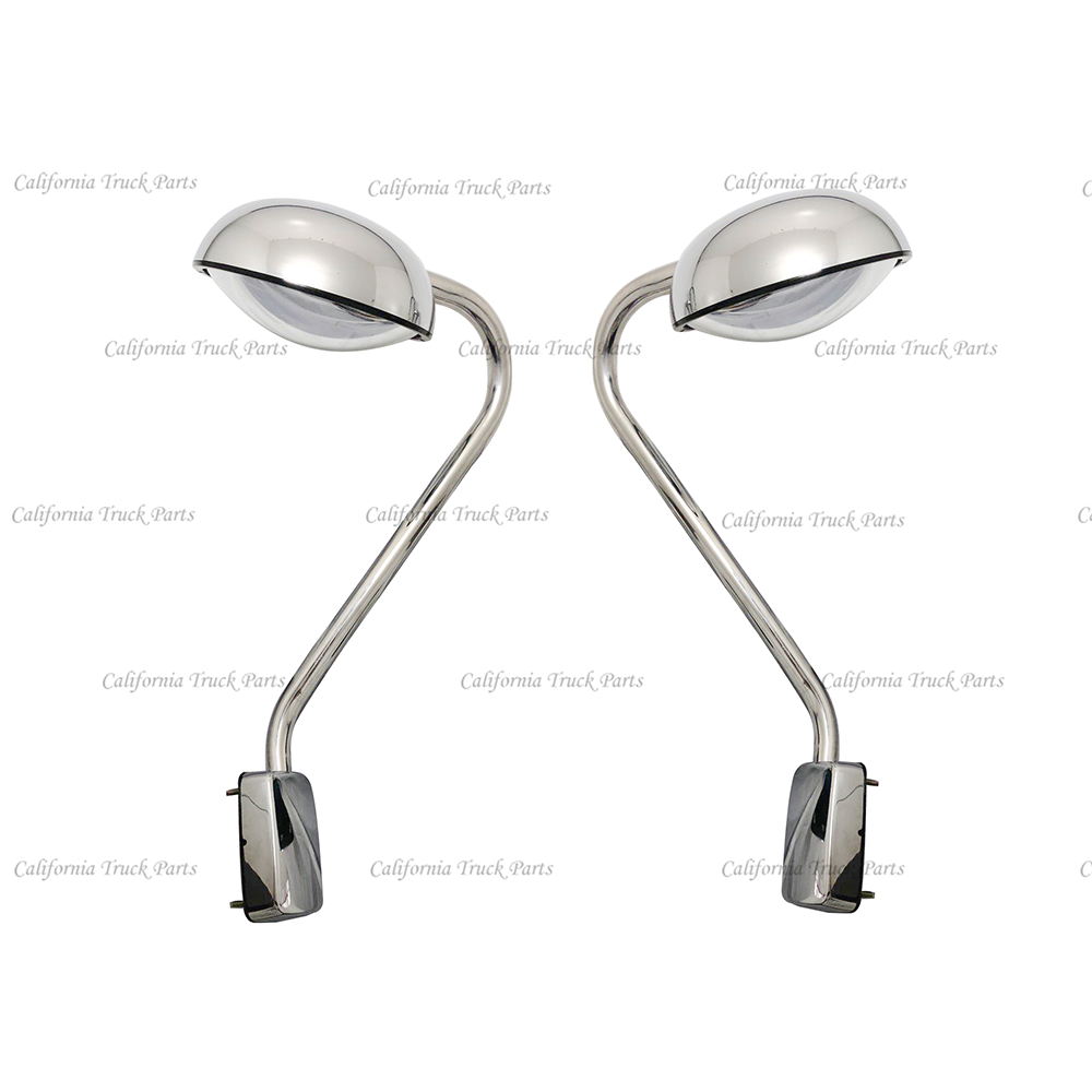 Kenworth T680 & Peterbilt 579/587 Round Hood Mirror Chrome Pair – East ...